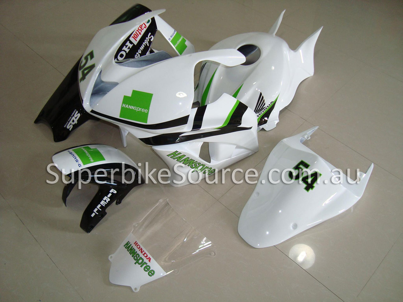 CBR600RR 2007-2015 Fibreglass race fairings – Hannspree Edition ...