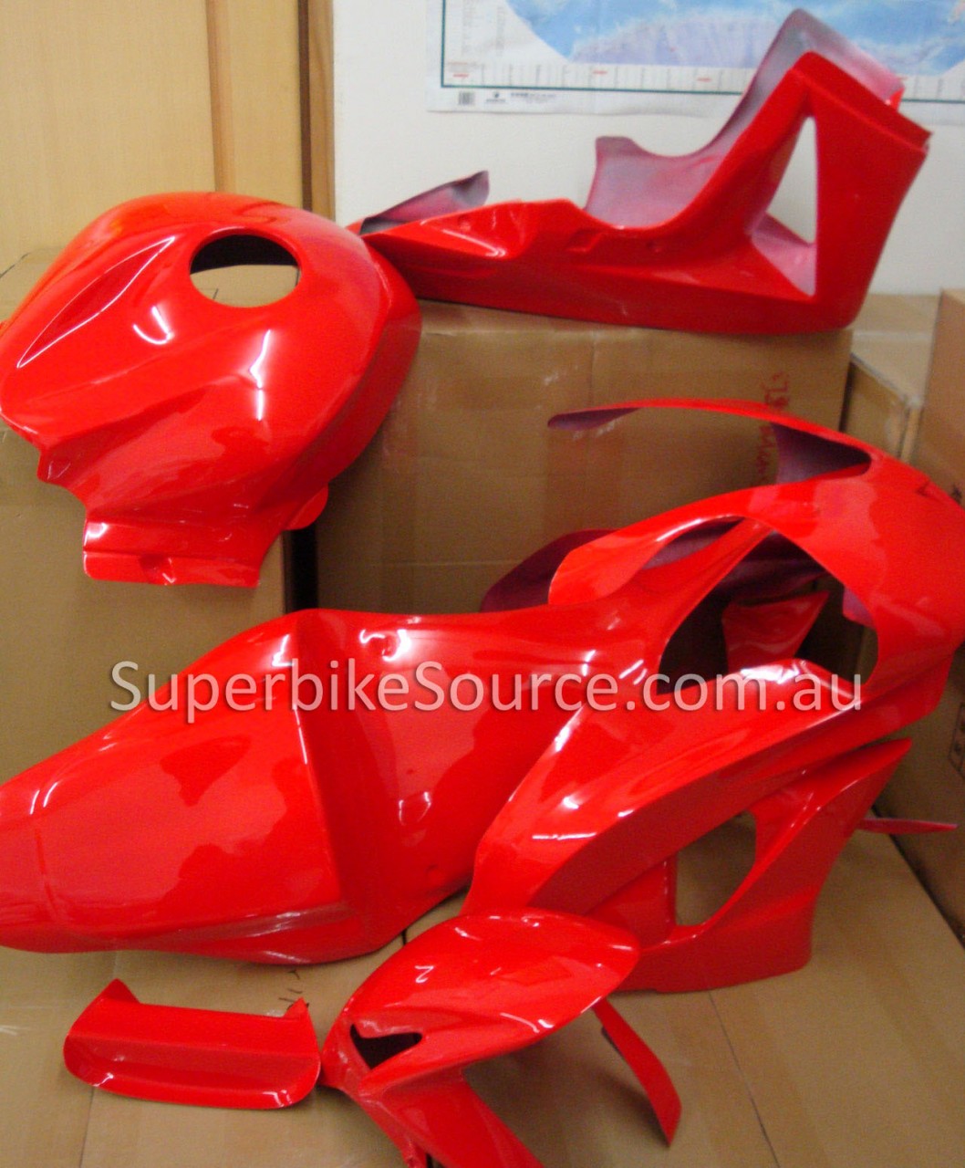 CBR600RR 2007-2017 Fibreglass race fairings – Honda Red – Superbike ...